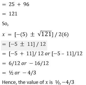ML Aggarwal Solutions Class 10 Maths Chapter 5 Quadratic Equations in One Variable